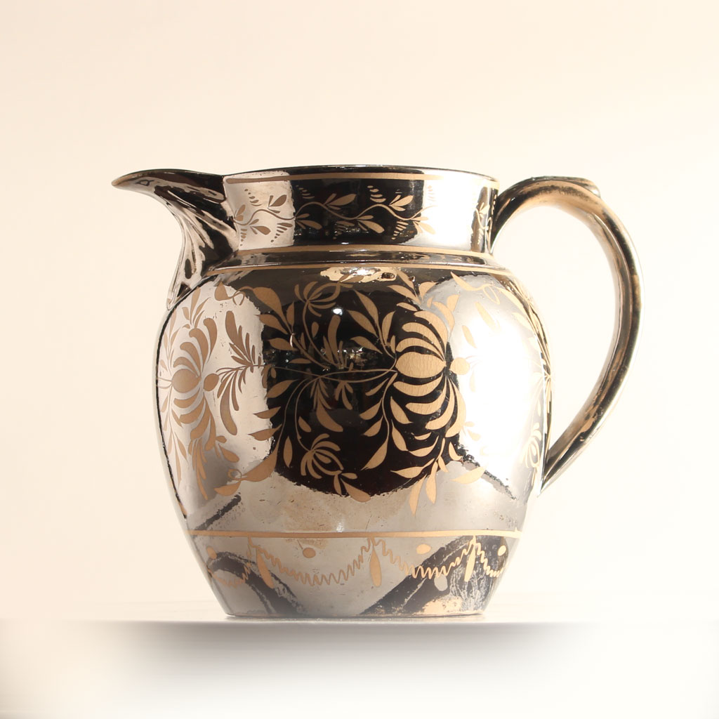 Pot en faïence de Jersey en « lustre-résist » argent – Antiquaires et ...